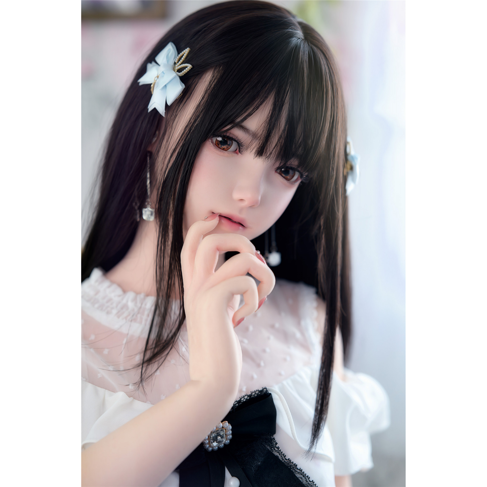 FUDOLL 150cm B cup J024 (with movable jaw) Silicone Doll